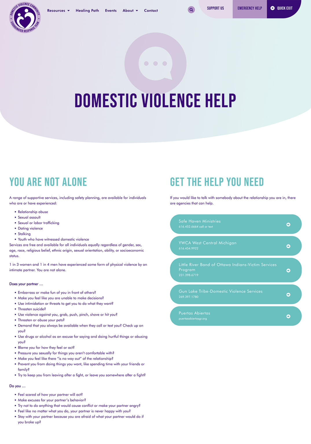 Domestic Violence Community Coordinated Response Team - CurlyHost